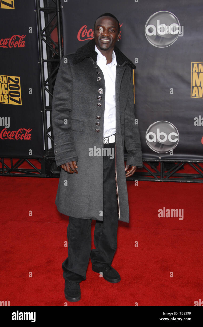 LOS ANGELES, CA. November 19, 2007: Akon at the 2007 American Music ...