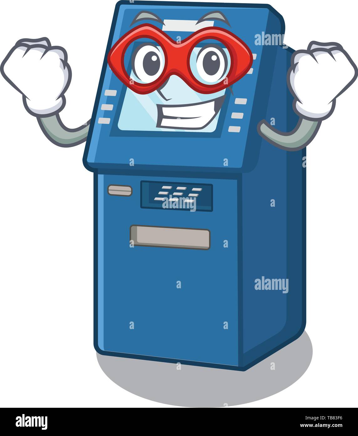 Super hero ATM machine in the cartoon shape Stock Vector Image & Art ...