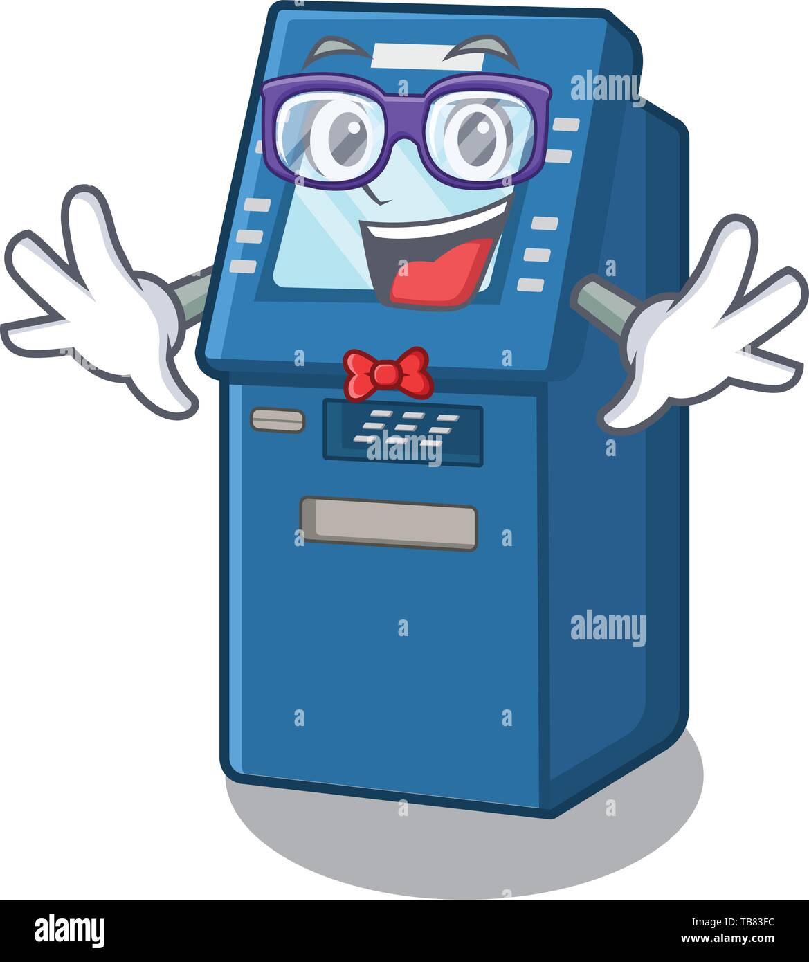 Geek ATM machine in the cartoon shape Stock Vector Image & Art - Alamy