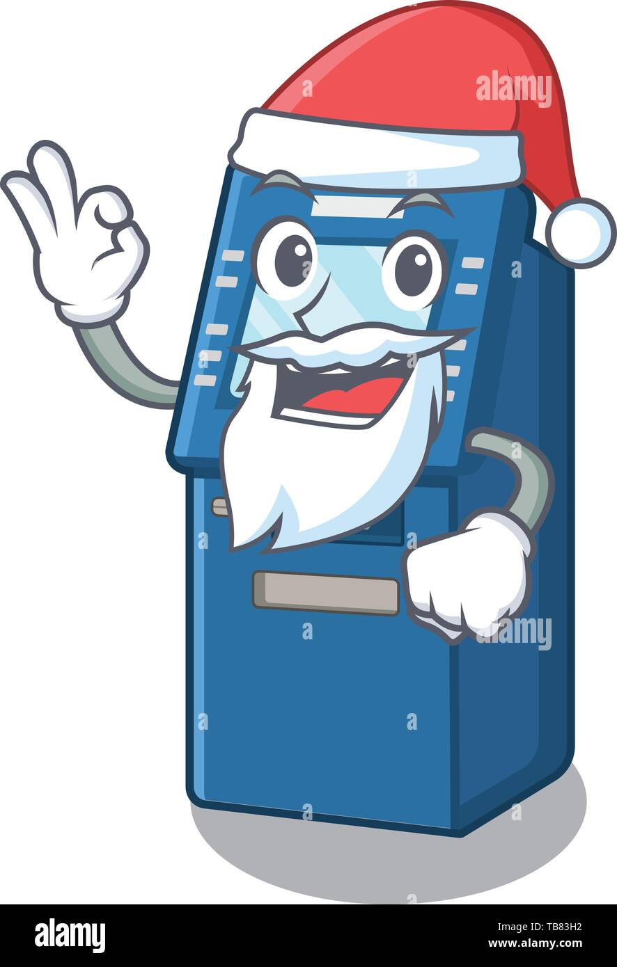 Santa ATM toys on the cartoon cupboard Stock Vector Image & Art - Alamy