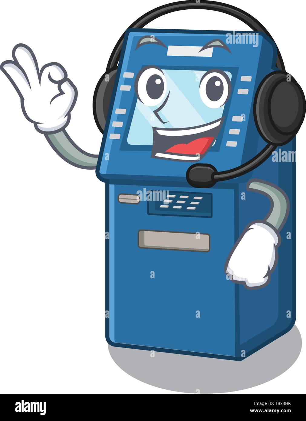 With headphone ATM toys on the cartoon cupboard Stock Vector Image ...