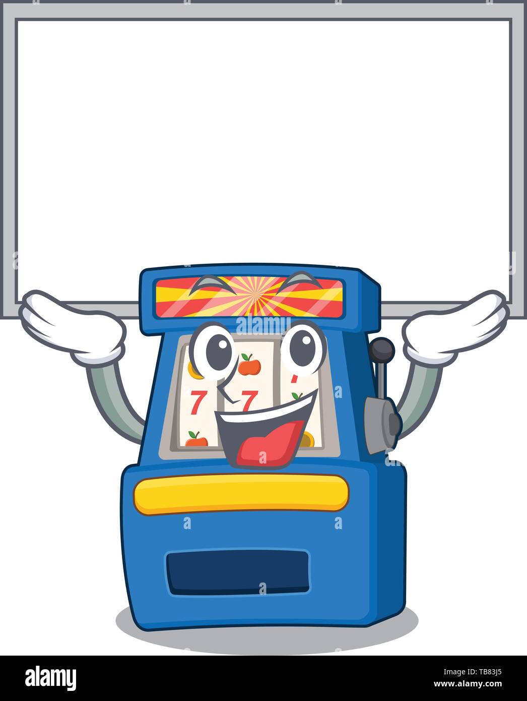 Up board slot machine in the mascot shape Stock Vector Image & Art - Alamy