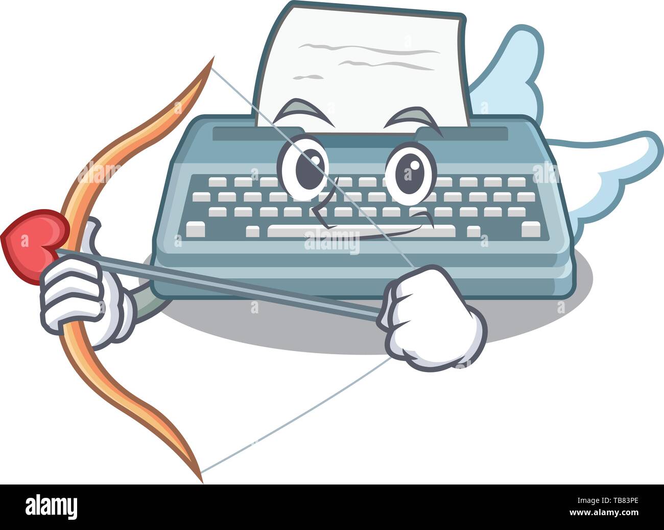 Love message on typewriter Stock Vector Images - Alamy