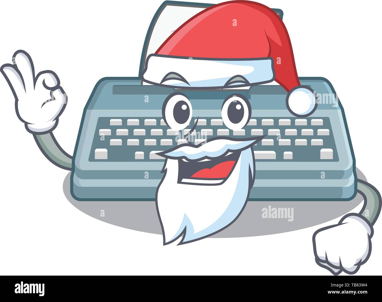 Santa typewriter in the a mascot closet Stock Vector Image & Art - Alamy
