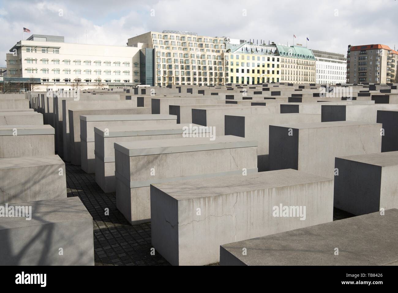 BERLIN, GERMANY - MARCH 26, 2016: View of the blocks that make up the ...
