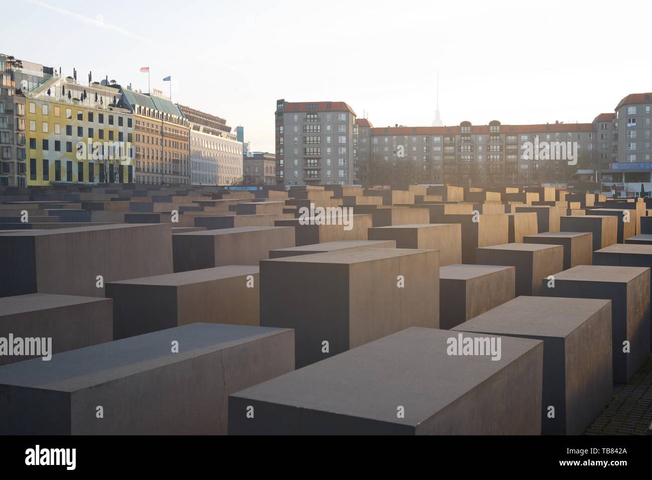 BERLIN, GERMANY - MARCH 27, 2016: View of the blocks that make up the ...