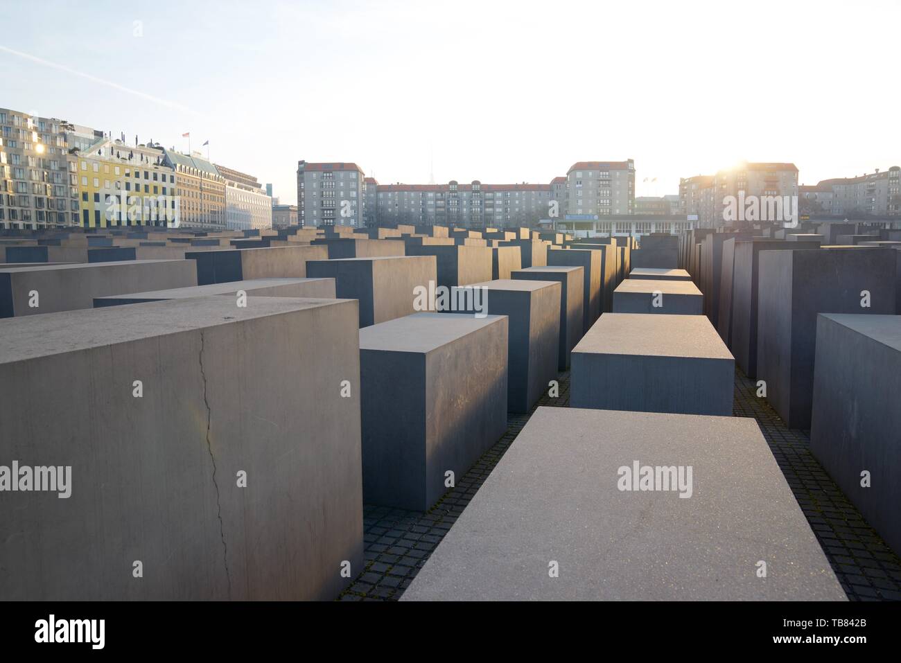 BERLIN, GERMANY - MARCH 27, 2016: View of the blocks that make up the ...