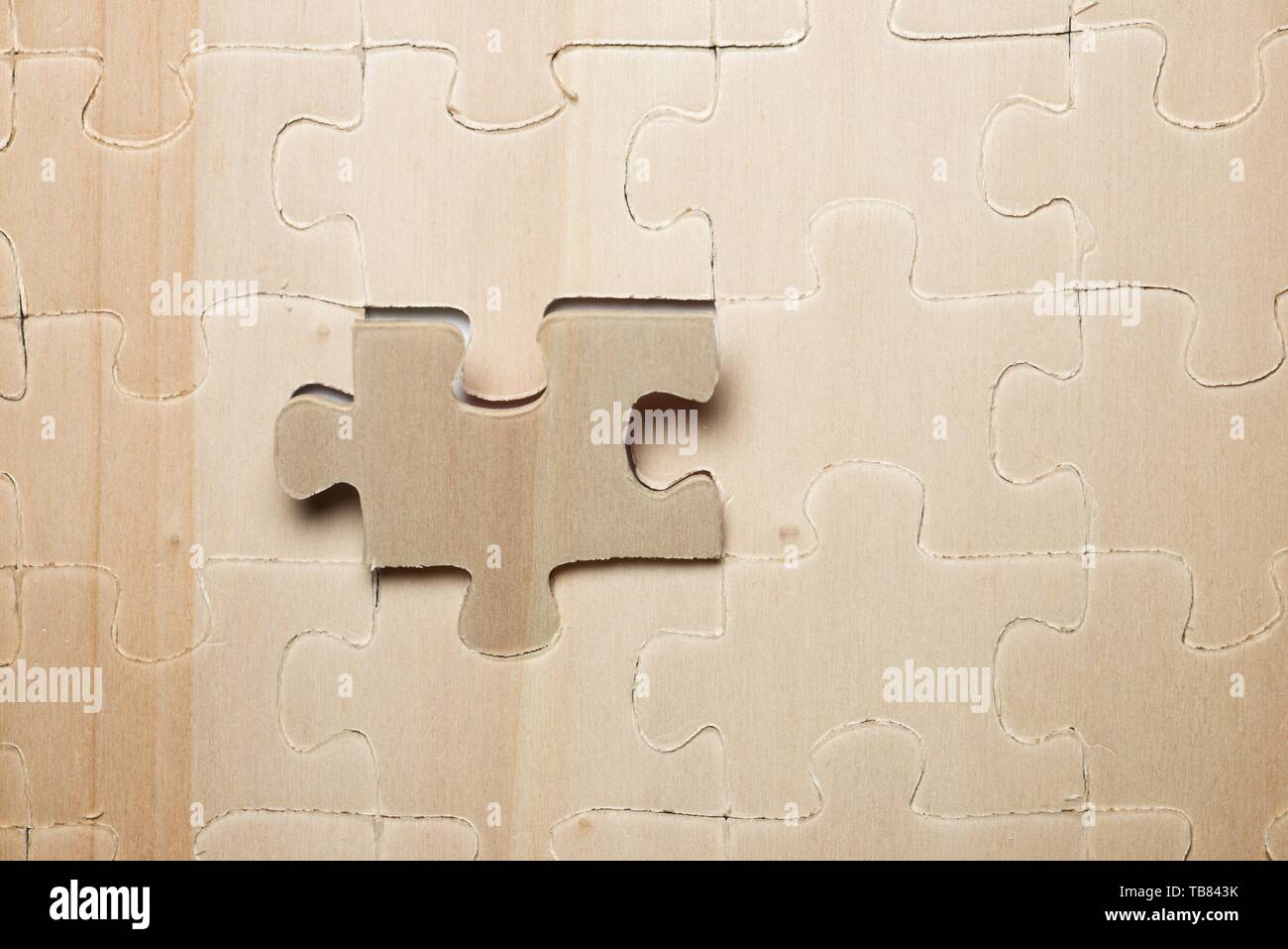 Close up of the pieces of a puzzle Stock Photo - Alamy