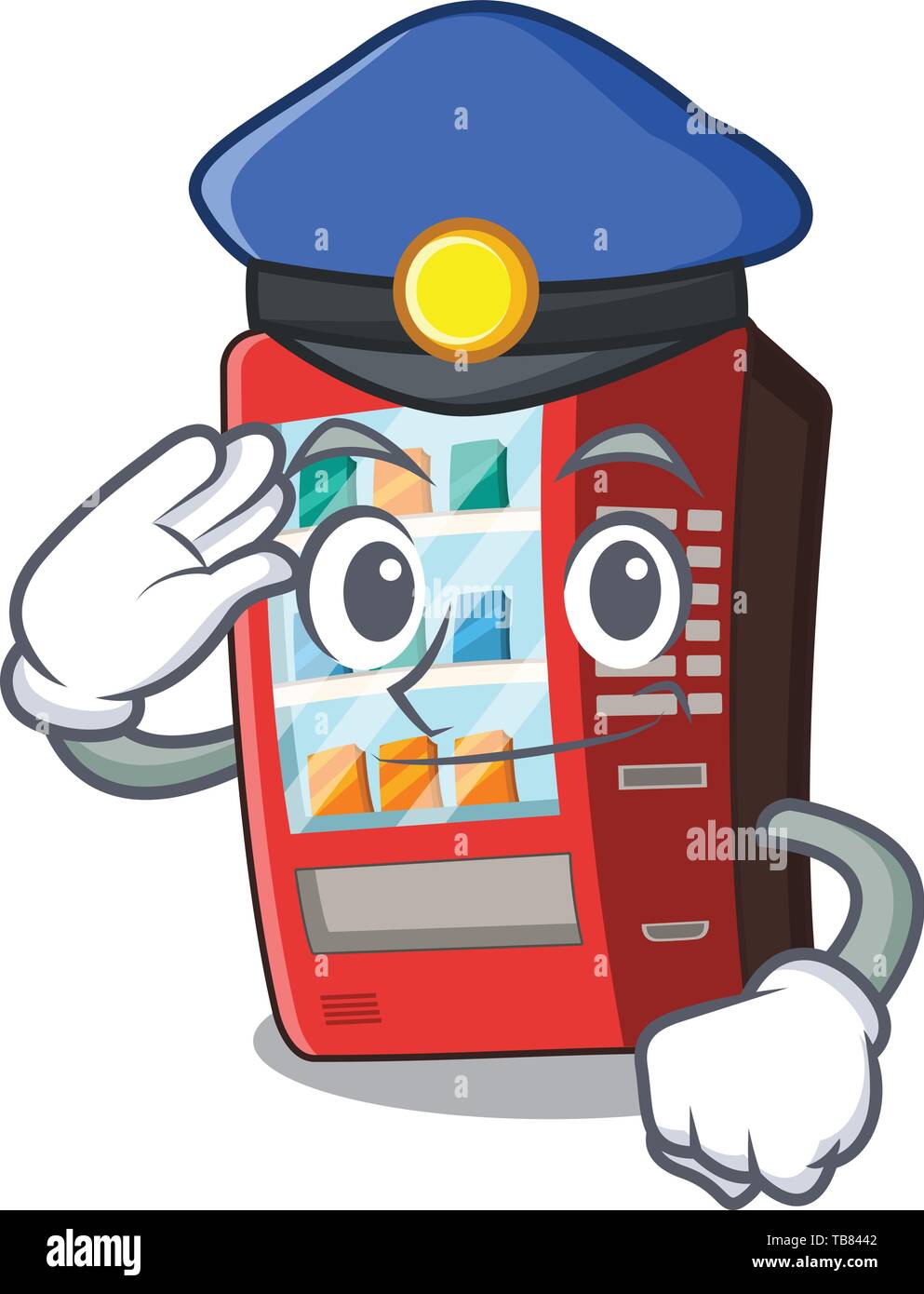 Police vending machine in the cartoon shape Stock Vector Image & Art ...
