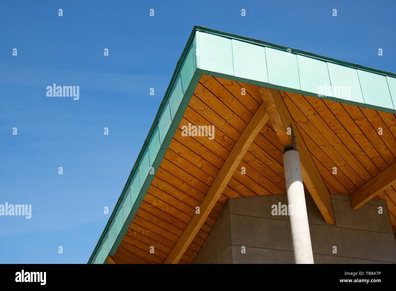 Facade of a modern building in Zaragoza, Spain Stock Photo - Alamy