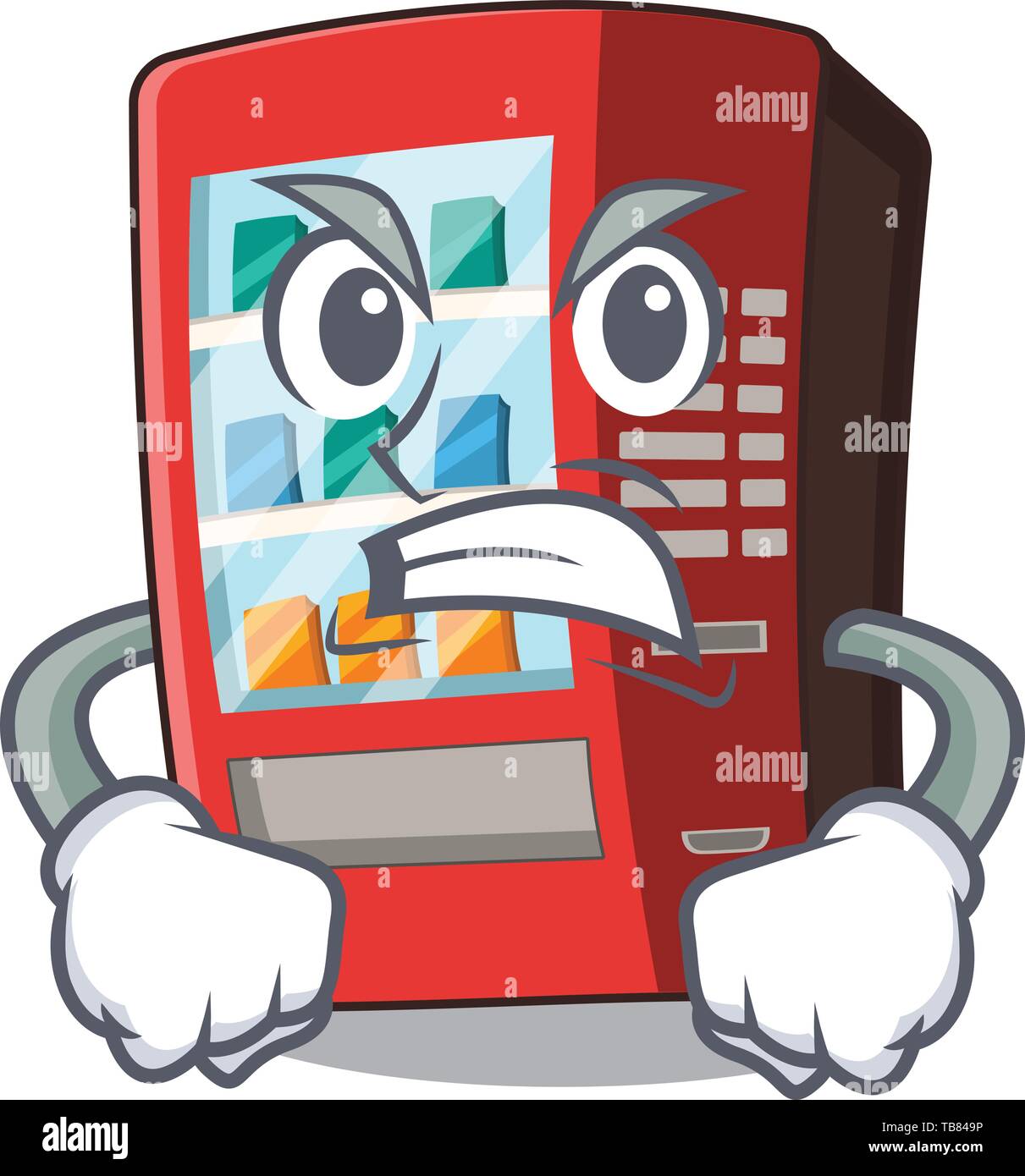 Angry vending machine next to character door Stock Vector Image & Art ...