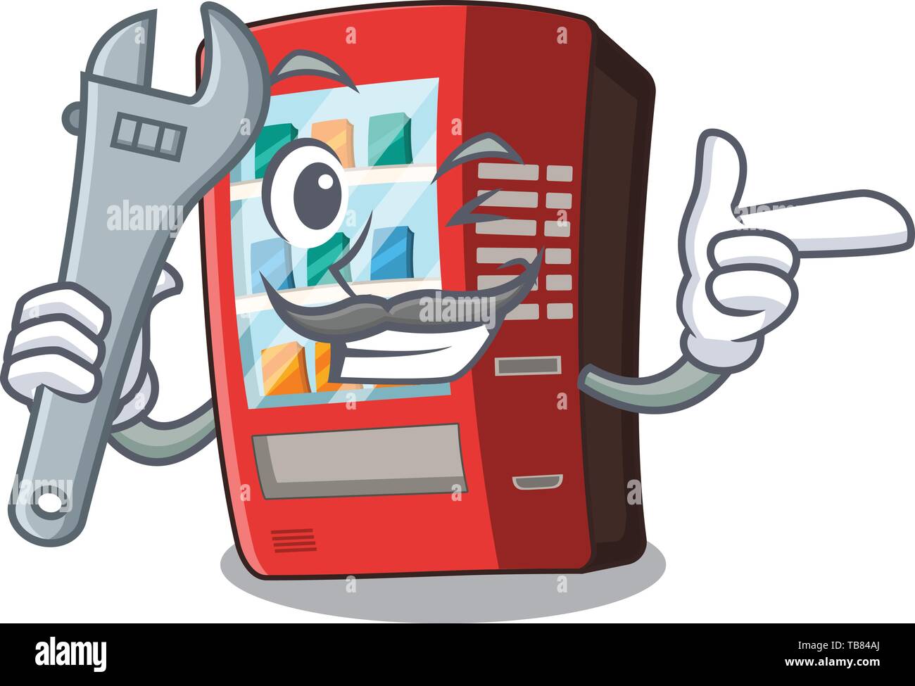 Vending machine mechanic Stock Vector Images - Alamy