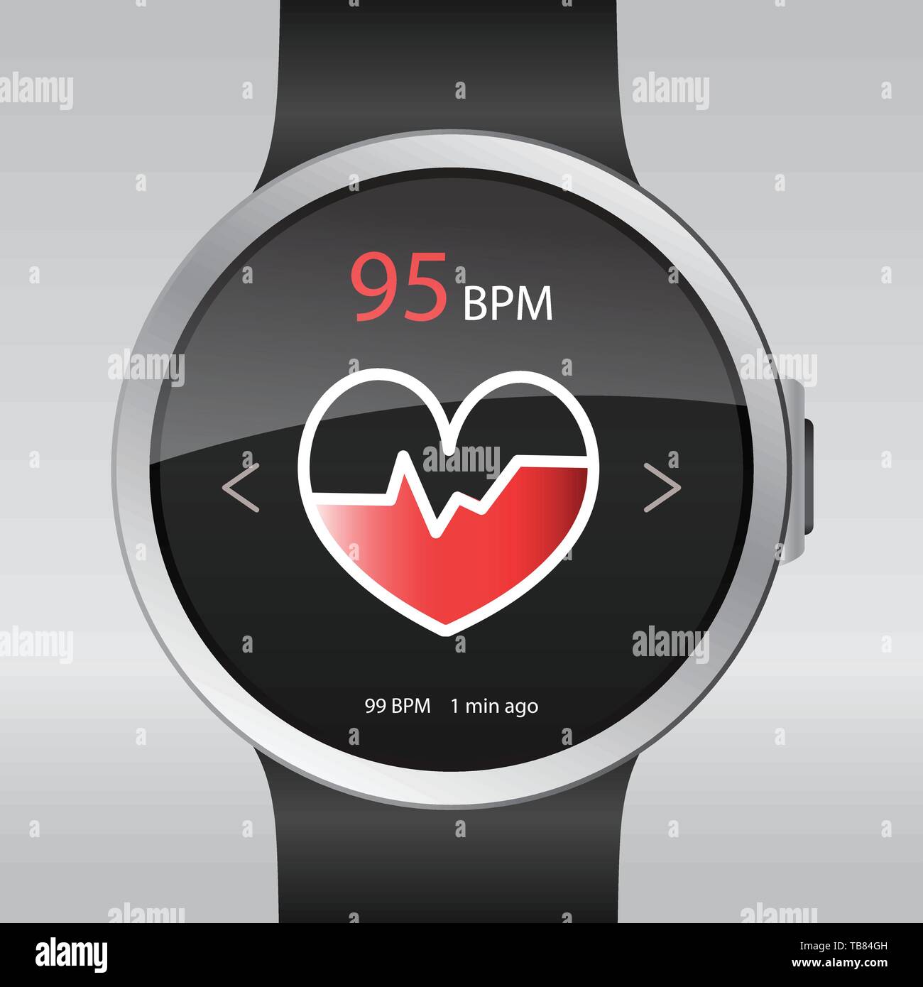 Smart electronic intelligence watch.Vector illustration Stock Vector ...