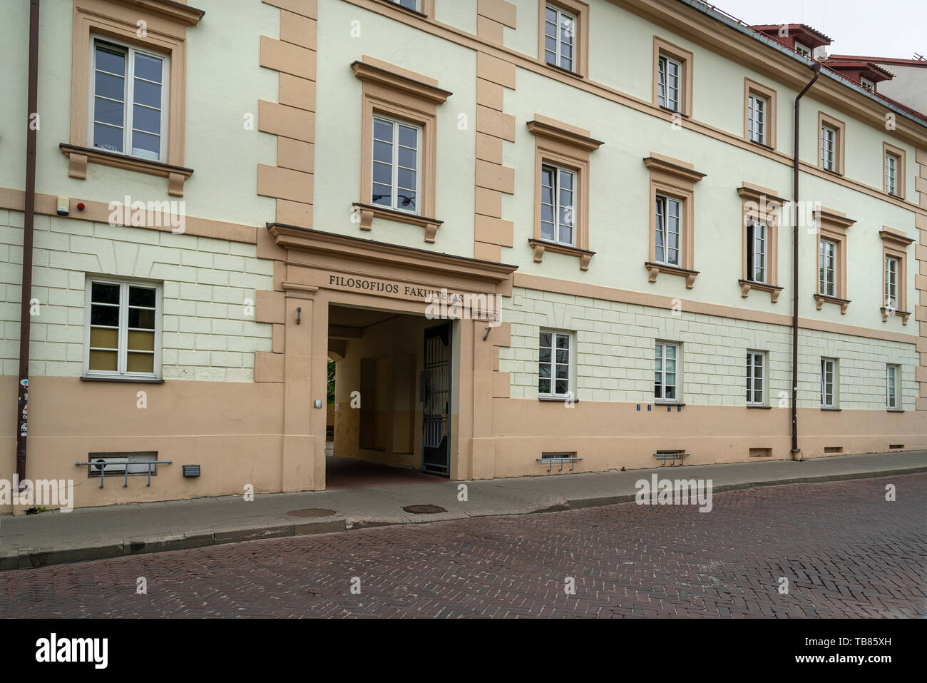 Vilnius, Lithuania. May 2019. The entrance gate of entrance to the ...