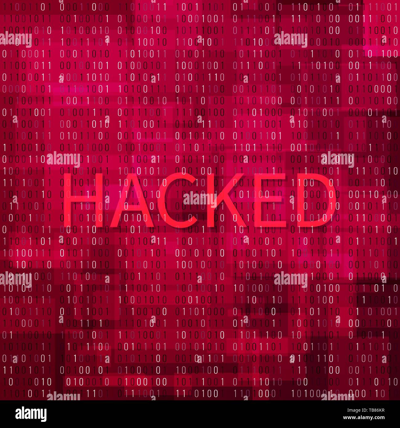 Concept of Hacking. Banner with Ddos-attack. Spam and Computer Virus ...