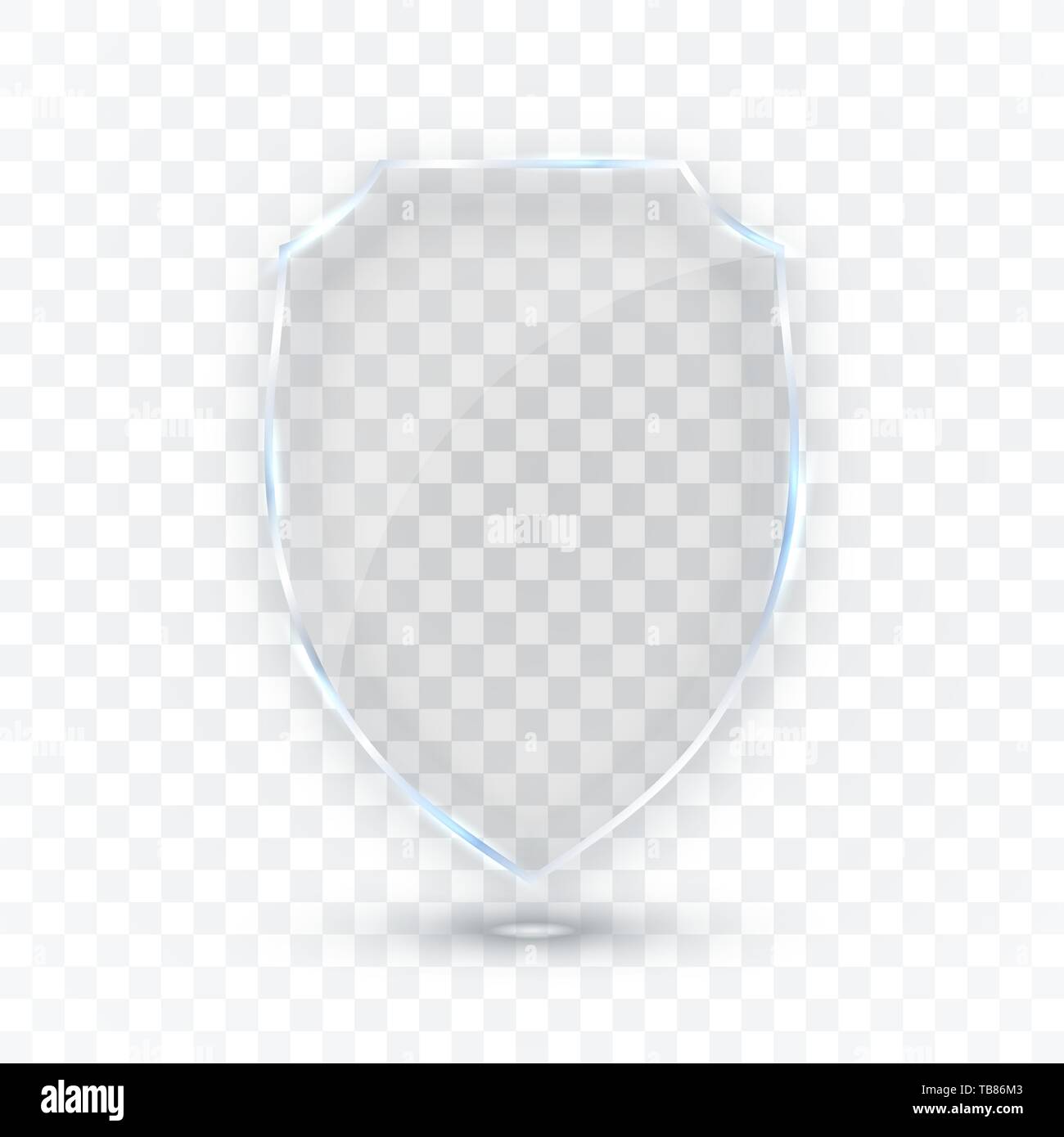 Transparent shield safety badge icon hi-res stock photography and ...