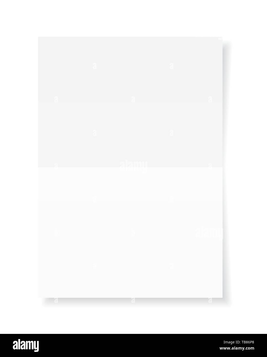 Blank A4 sheet of white paper with shadow, template for your design ...