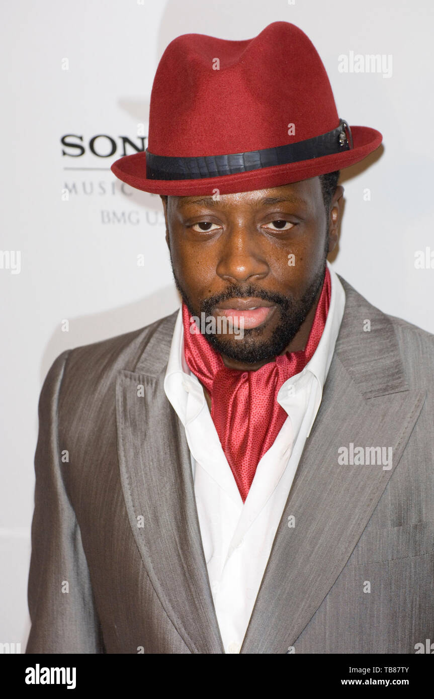 LOS ANGELES, CA. February 10, 2007: WYCLEF JEAN at the Clive Davis pre ...