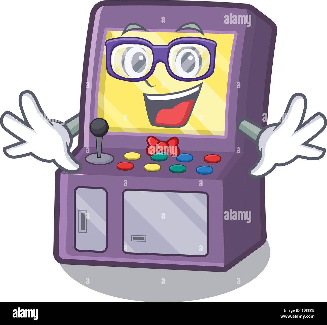 Geek toy arcade machine in cartoon drawer Stock Vector Image & Art - Alamy