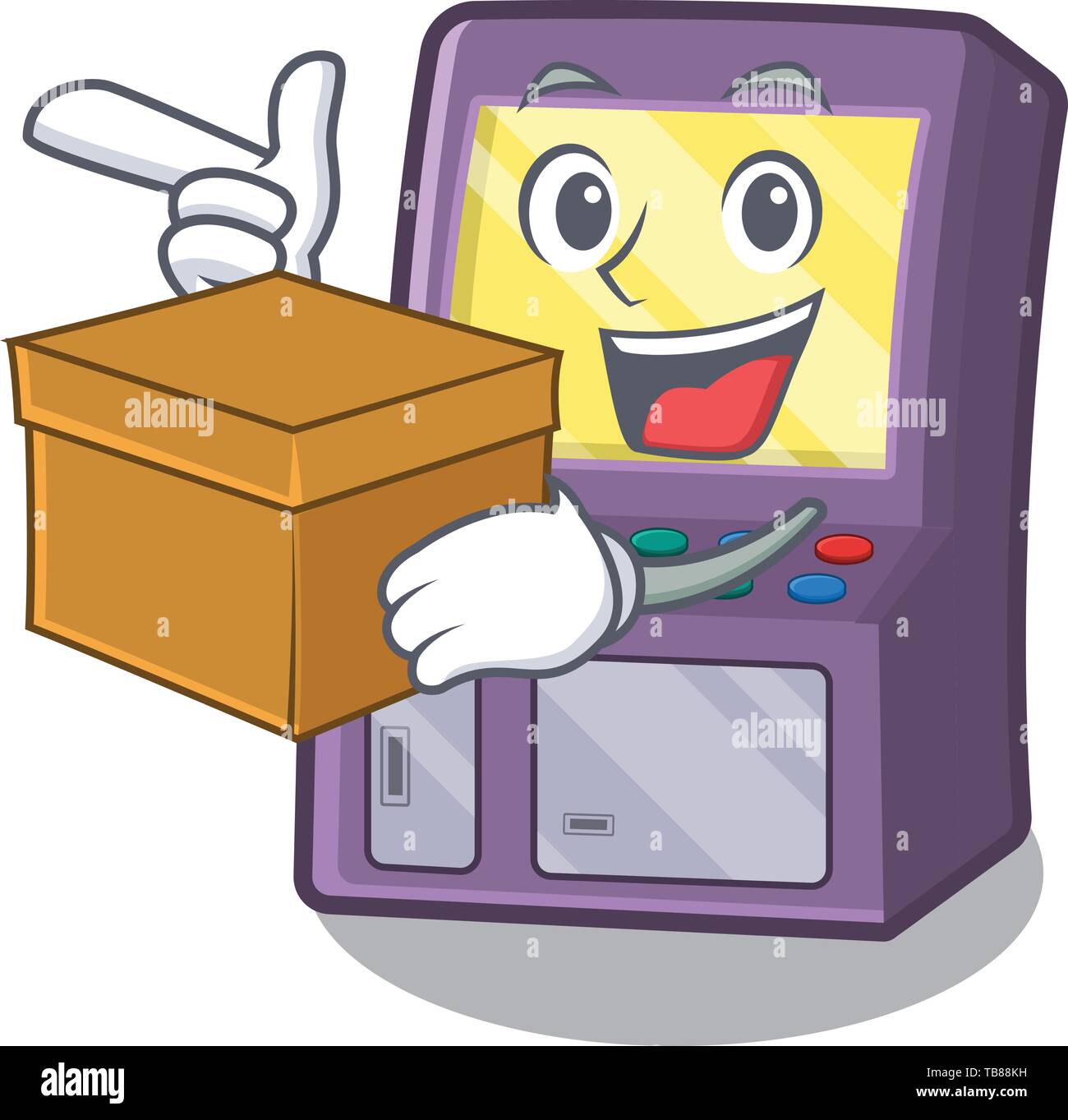 Coin push arcade machine Stock Vector Images - Alamy