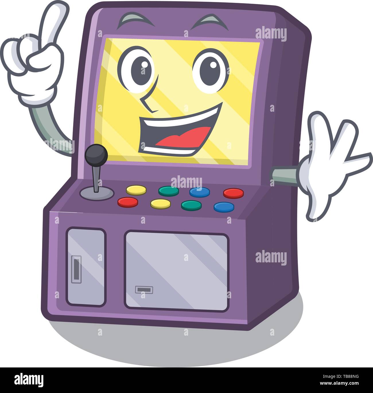 Finger arcade machine in the cartoon shape Stock Vector Image & Art - Alamy
