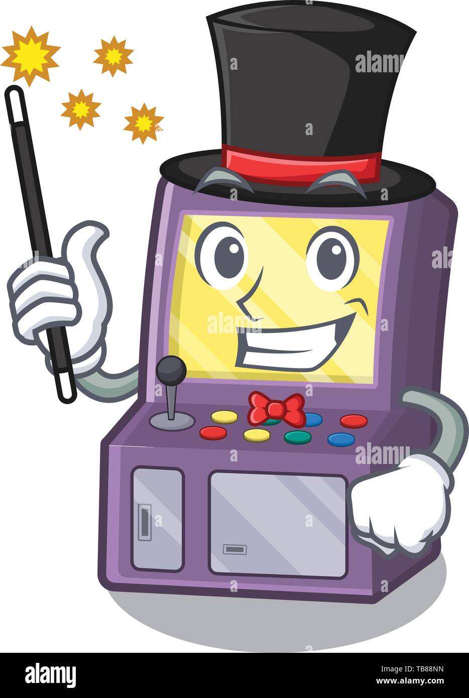 Magician arcade machine in the cartoon shape Stock Vector Image & Art ...