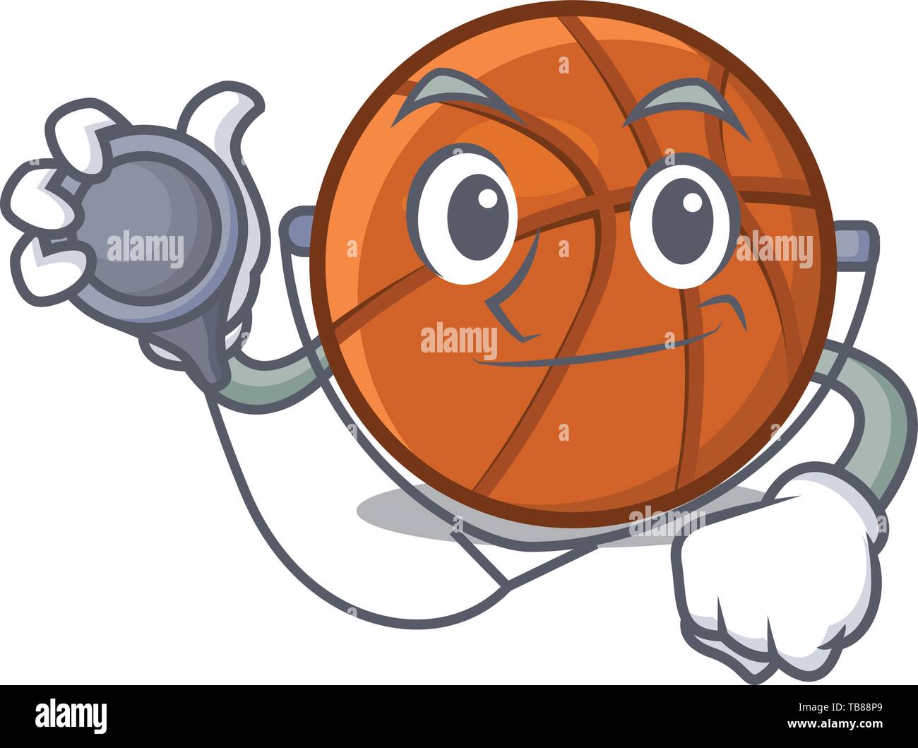 Doctor basket ball in the character shape Stock Vector Image & Art - Alamy