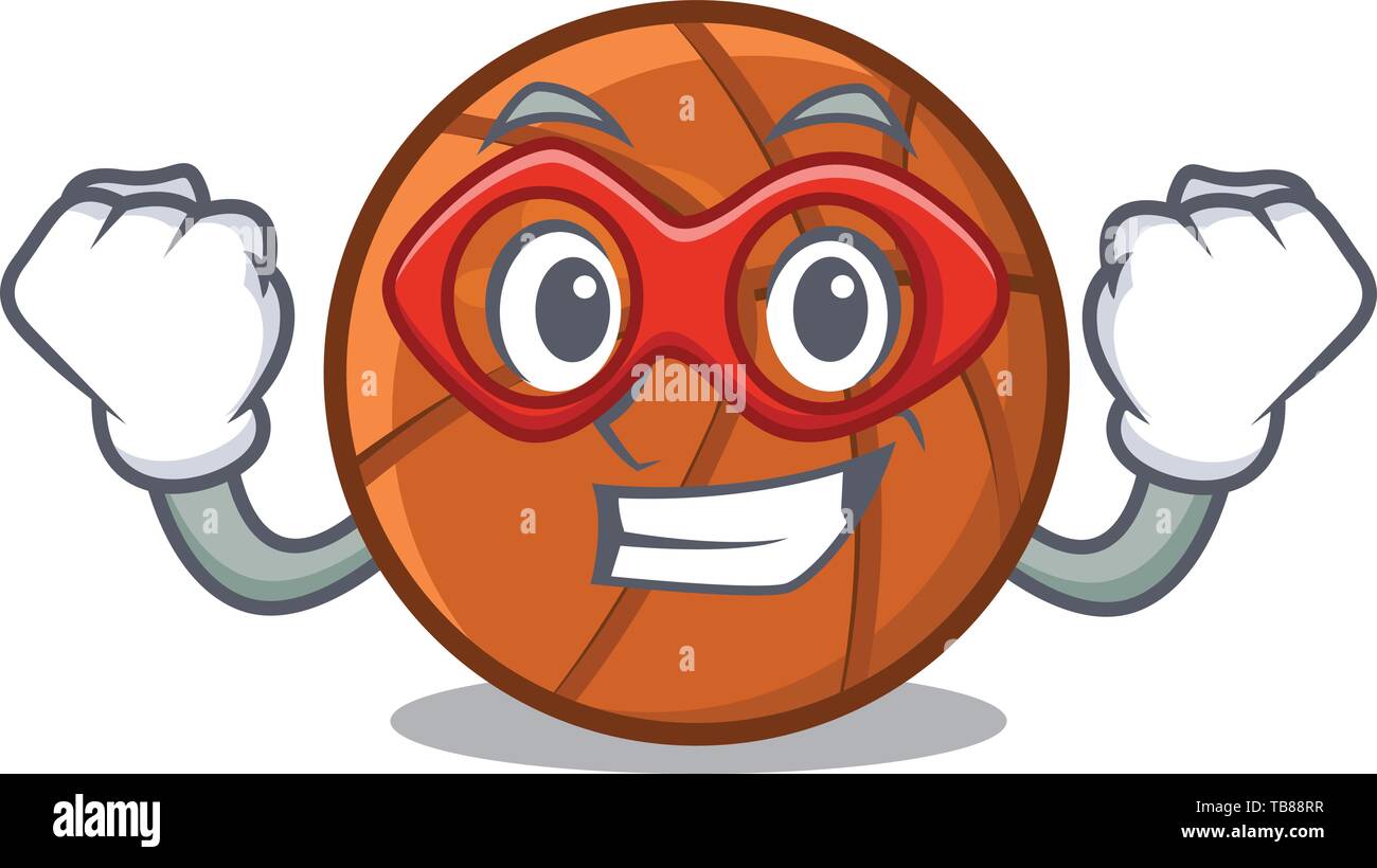 Super hero basket ball above the cartoon table Stock Vector Image & Art ...