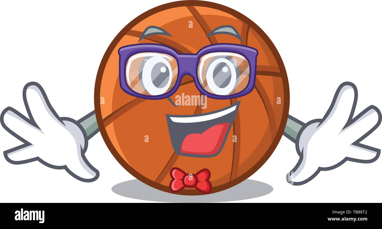 Geek basket ball above the cartoon table Stock Vector Image & Art - Alamy