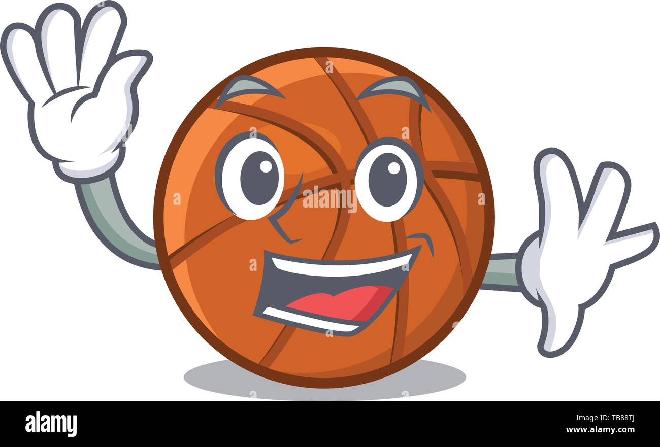 Waving basket ball above the cartoon table Stock Vector Image & Art - Alamy