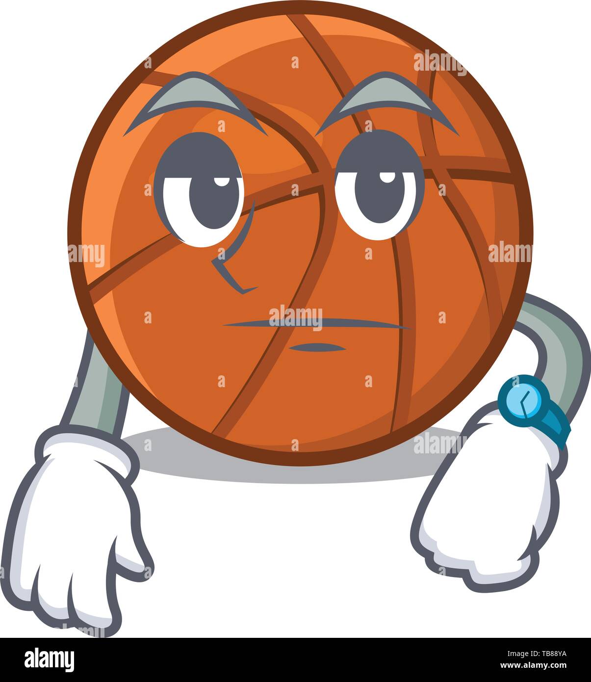 Waiting basket ball in a cartoon chair Stock Vector Image & Art - Alamy