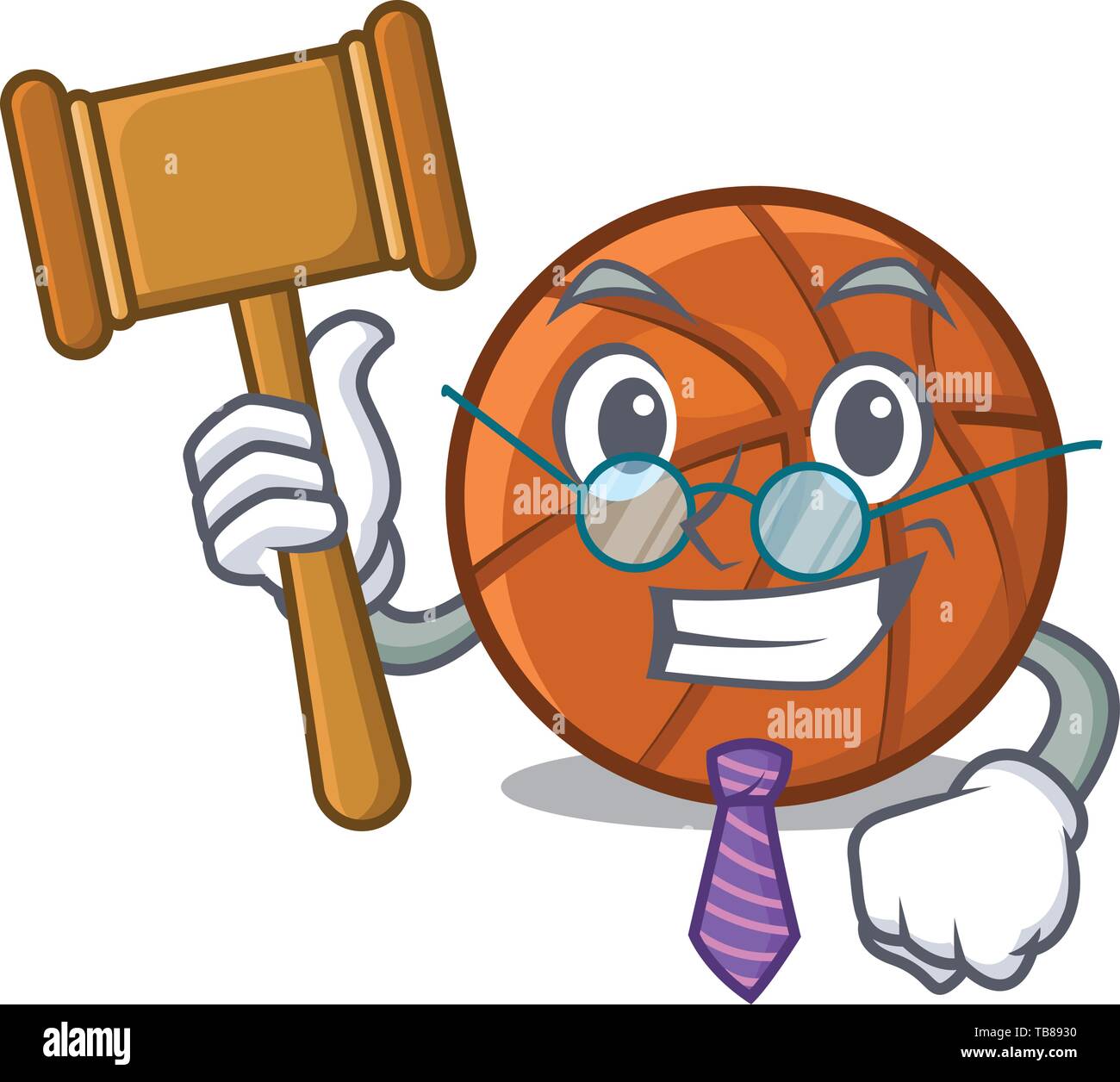 Judge basket ball in a cartoon chair Stock Vector Image & Art - Alamy
