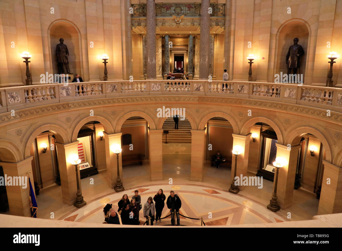 Rotunda inside of Minnesota State Capitol.Saint Paul.Minnesota.USA ...