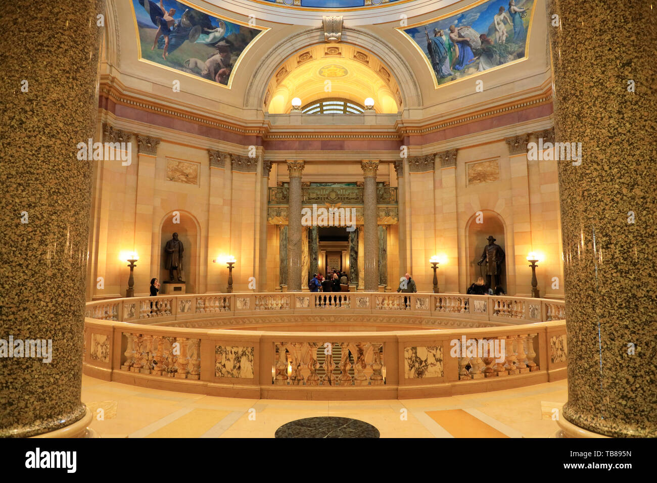Rotunda inside of Minnesota State Capitol.Saint Paul.Minnesota.USA ...