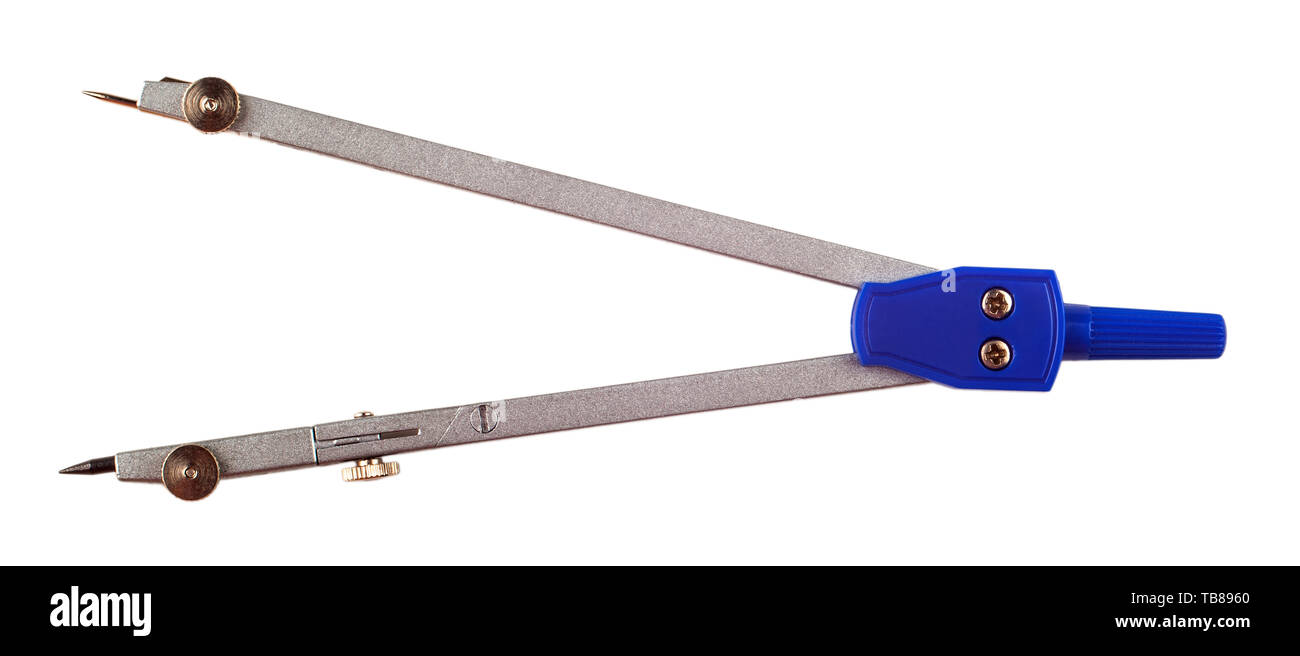 Student compasses isolated on a white background Stock Photo - Alamy