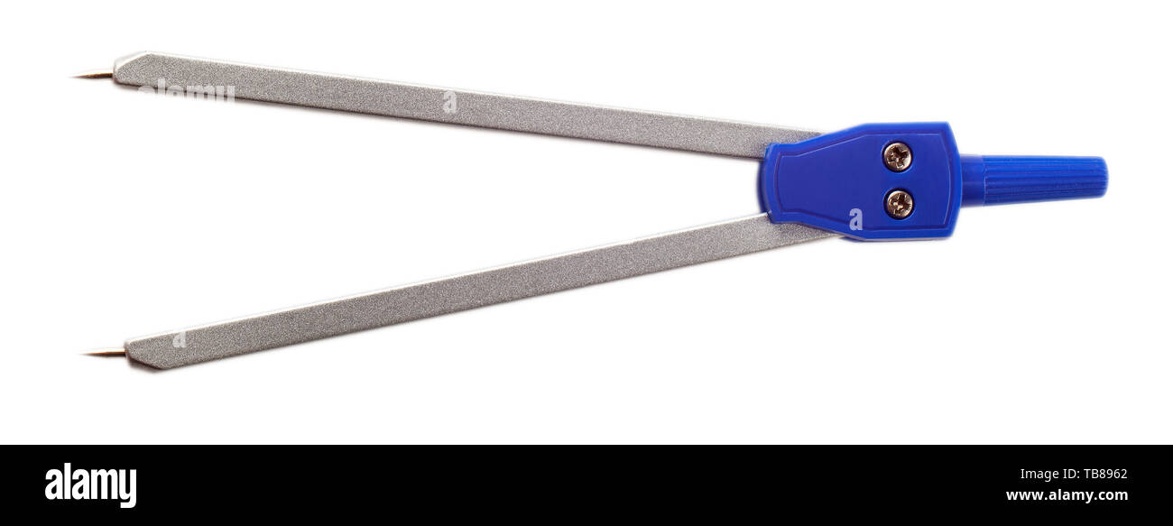 Student compasses isolated on a white background Stock Photo - Alamy