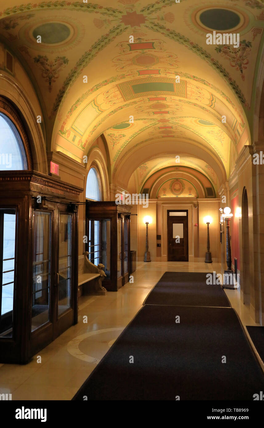 Hallway inside of Minnesota State Capitol.Saint Paul.Minnesota.USA ...