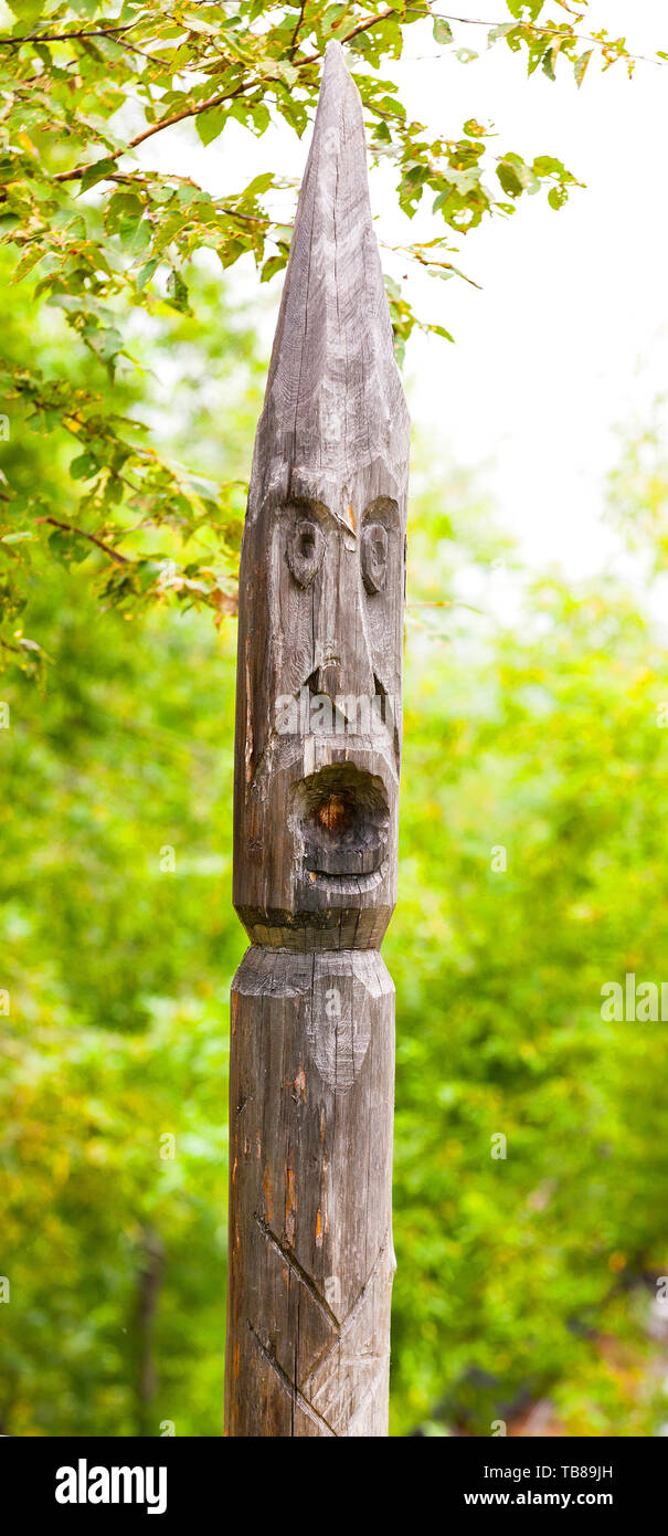 totem poles of the aborigines of Kamchatka: Itel'men and Koryak Stock ...