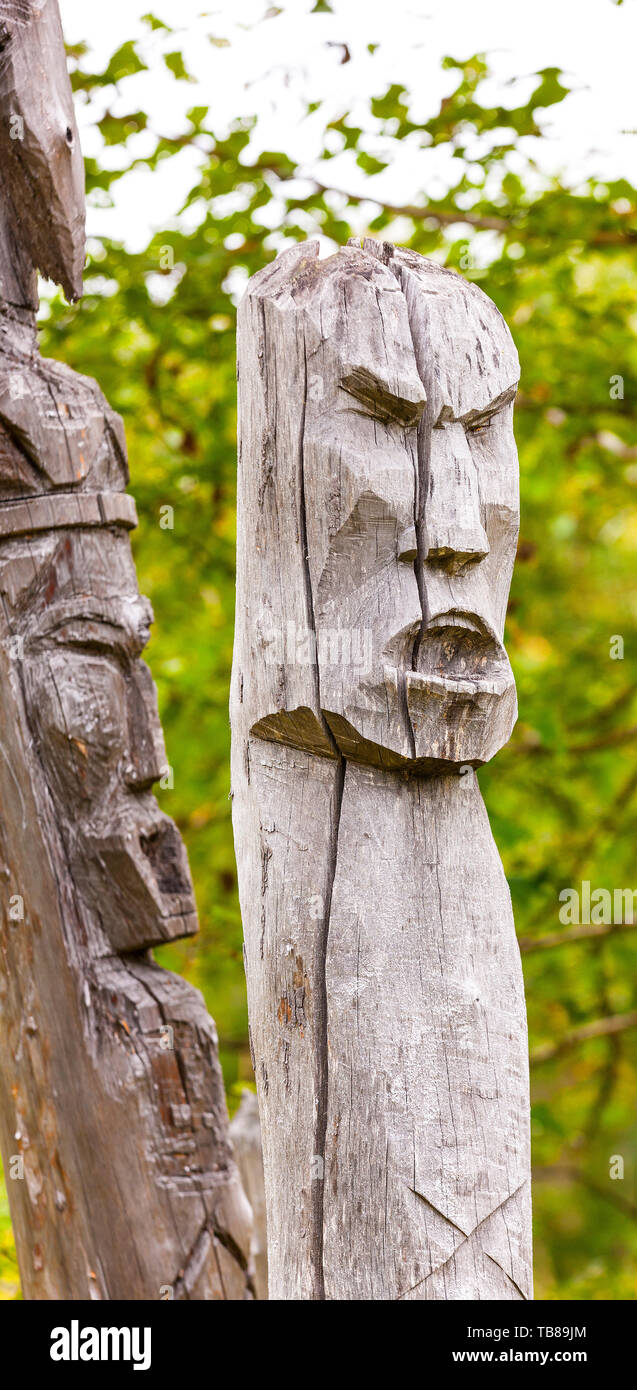 totem poles of the aborigines of Kamchatka: Itel'men and Koryak Stock ...