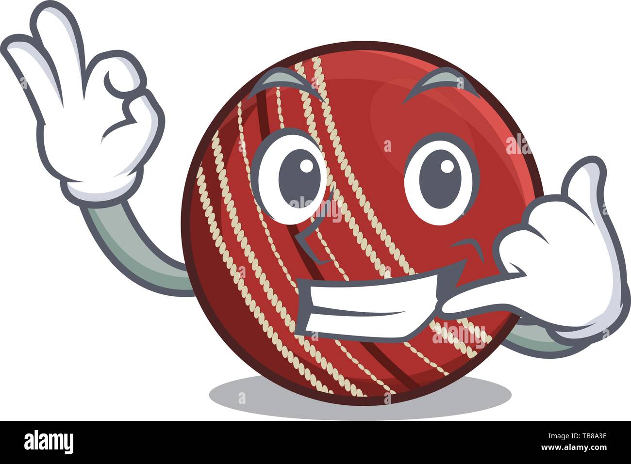 Call me cricket ball in the character column Stock Vector Image & Art ...