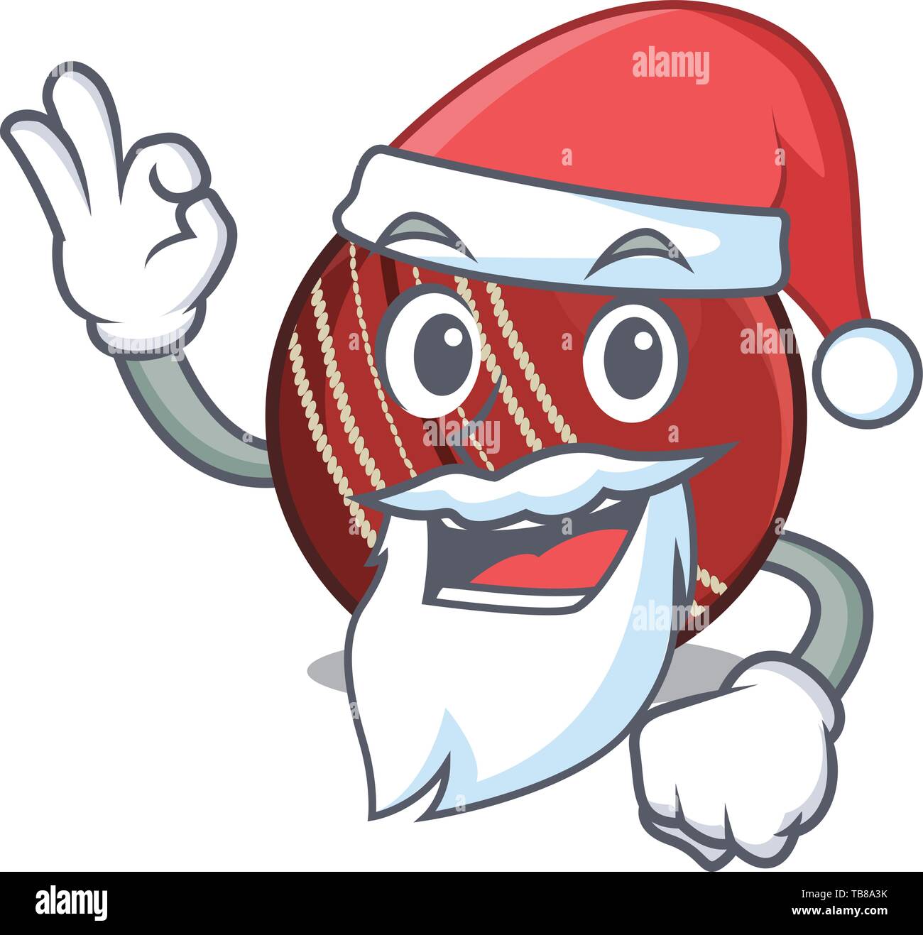 Santa cricket ball in the character column Stock Vector Image & Art - Alamy