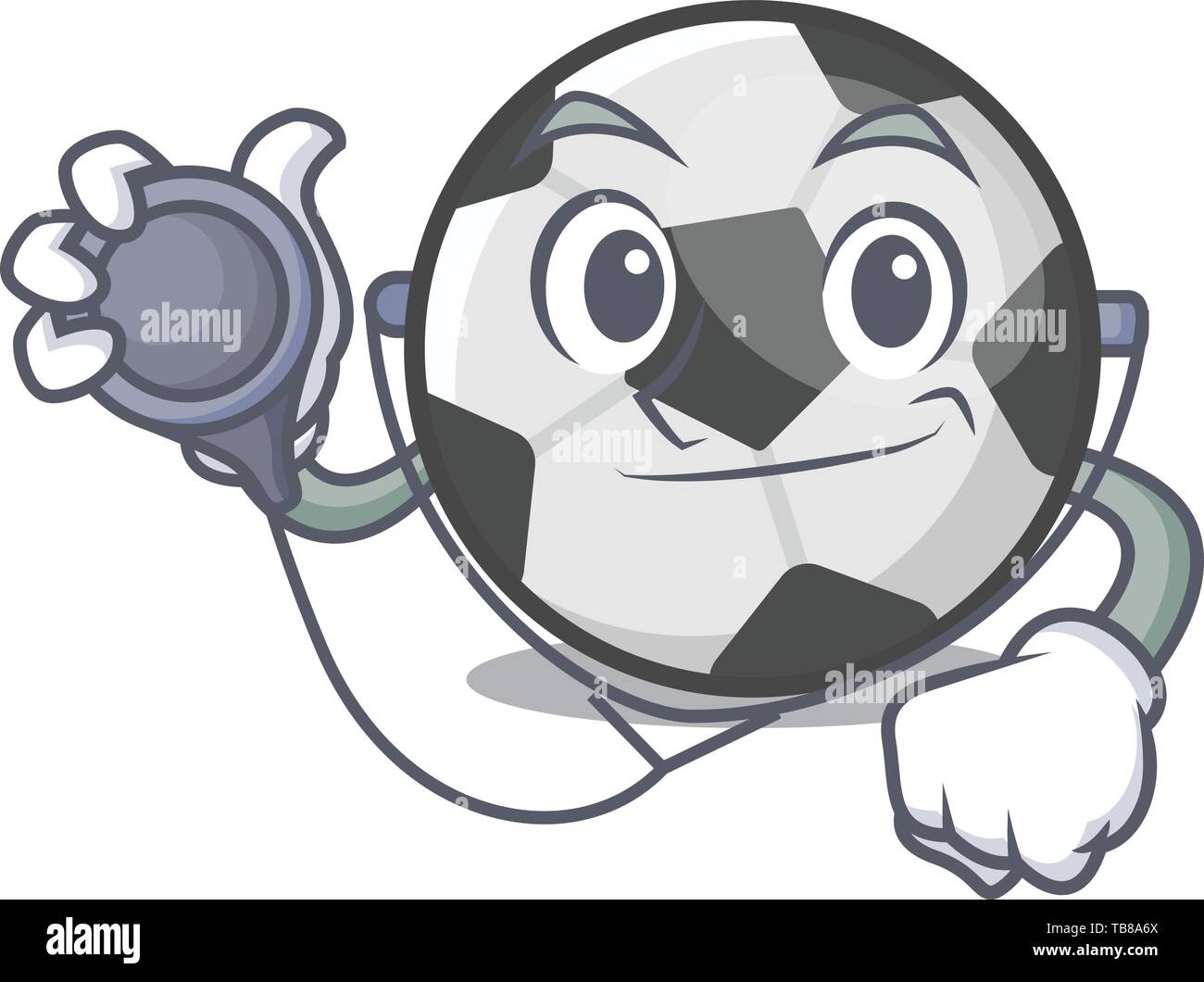 Doctor soccer ball in the cartoon shape Stock Vector Image & Art - Alamy