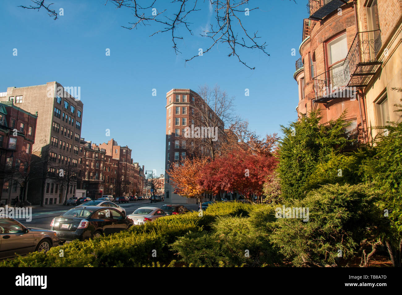 A residential area in Boston Stock Photo - Alamy