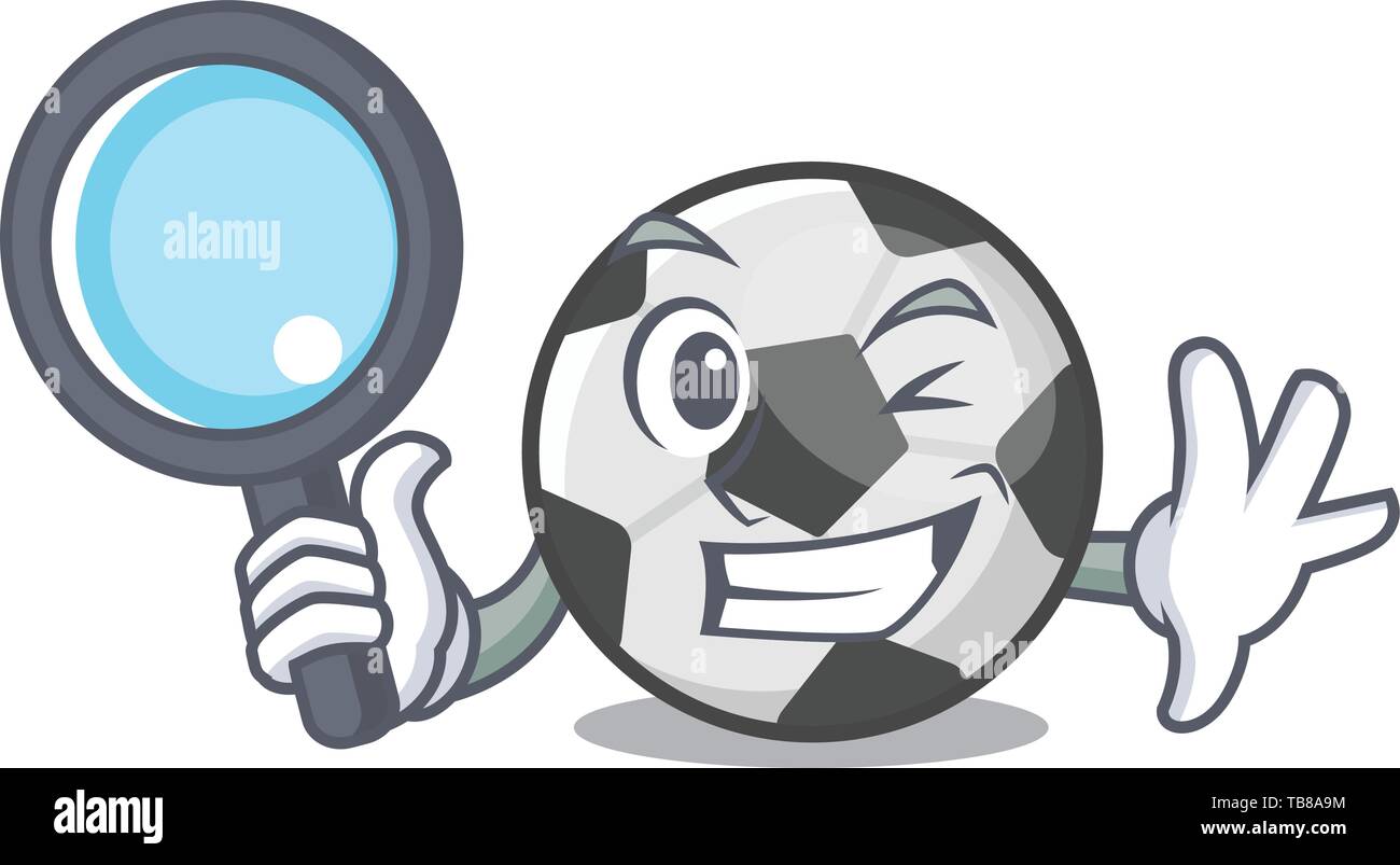 Detective soccer ball isolated with the mascot Stock Vector Image & Art ...