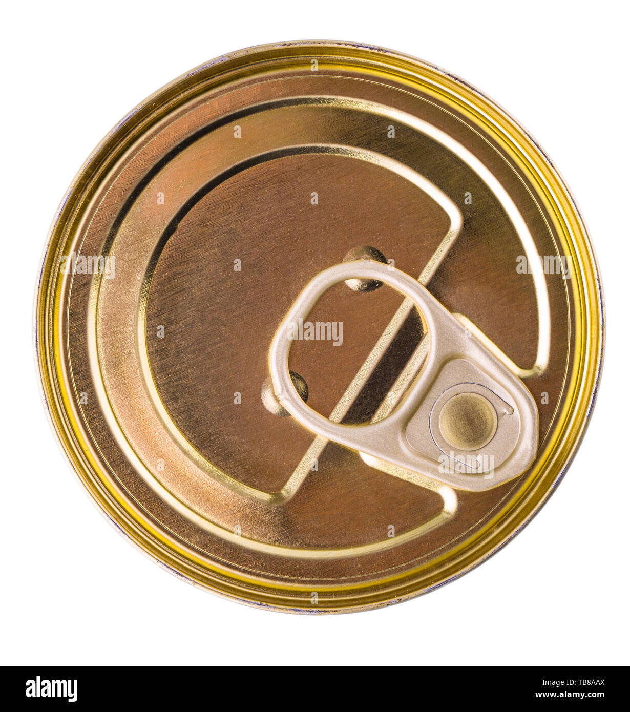 top view of a can food isolated Stock Photo - Alamy