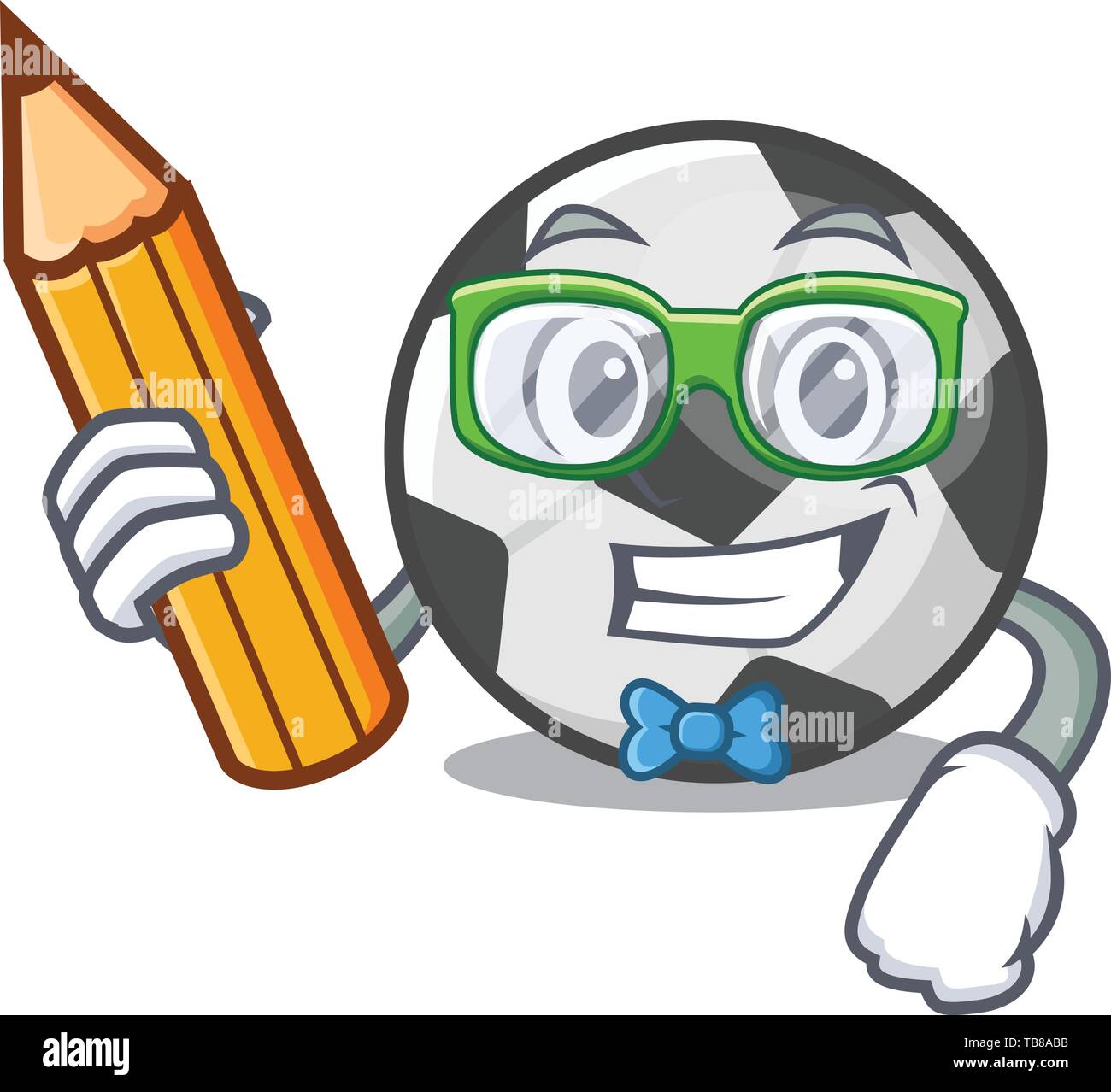 Student soccer ball isolated with the mascot Stock Vector Image & Art ...