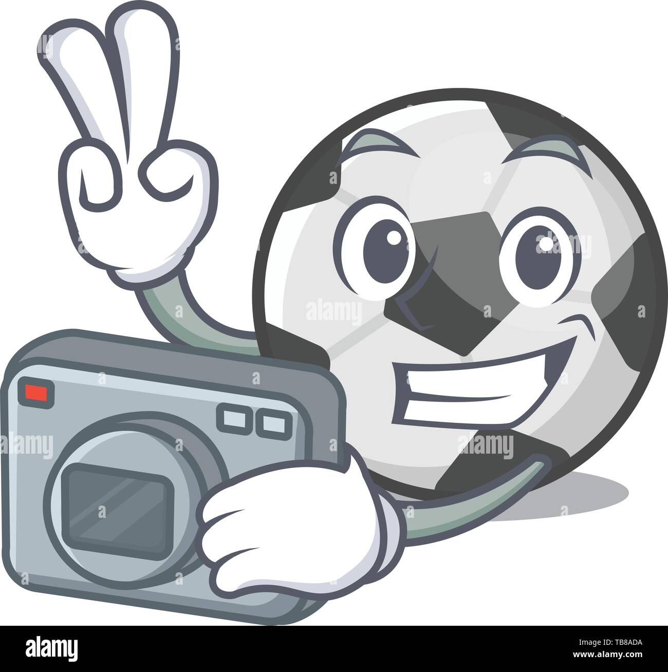 Photographer soccer ball in a cartoon basket Stock Vector Image & Art ...