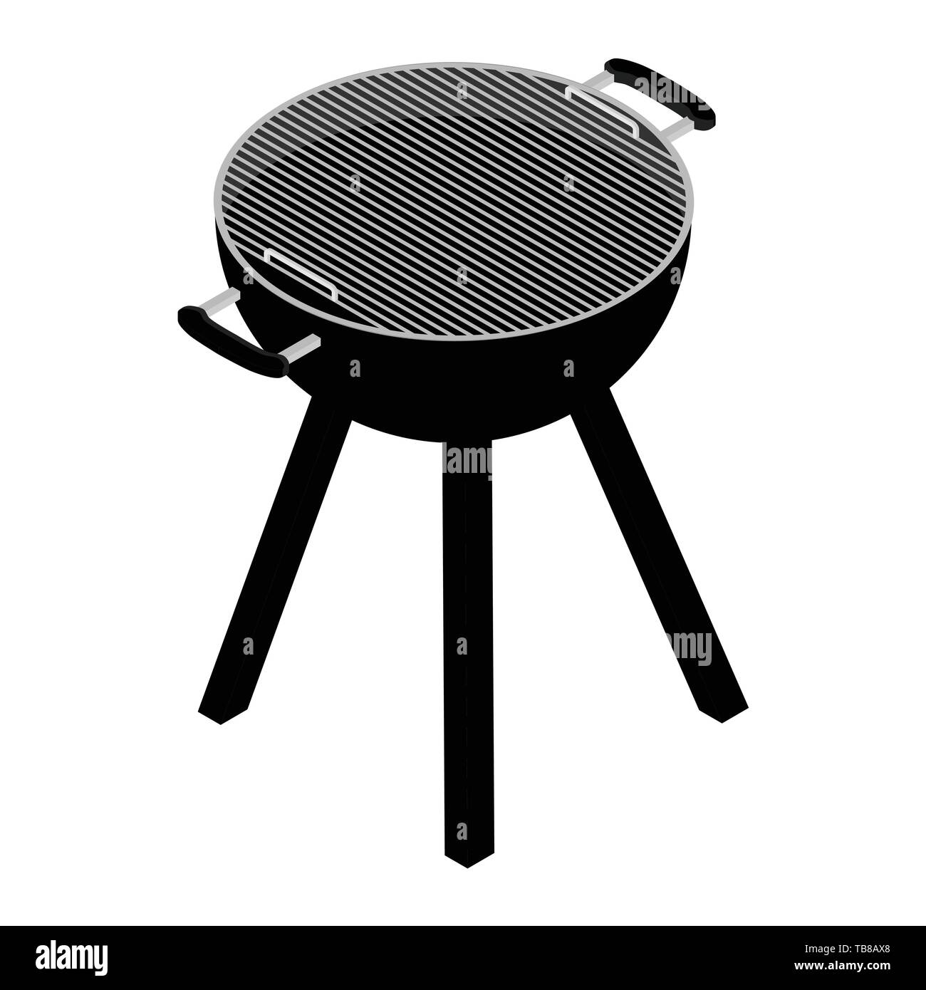 Bbq meat on flame Black and White Stock Photos & Images - Alamy