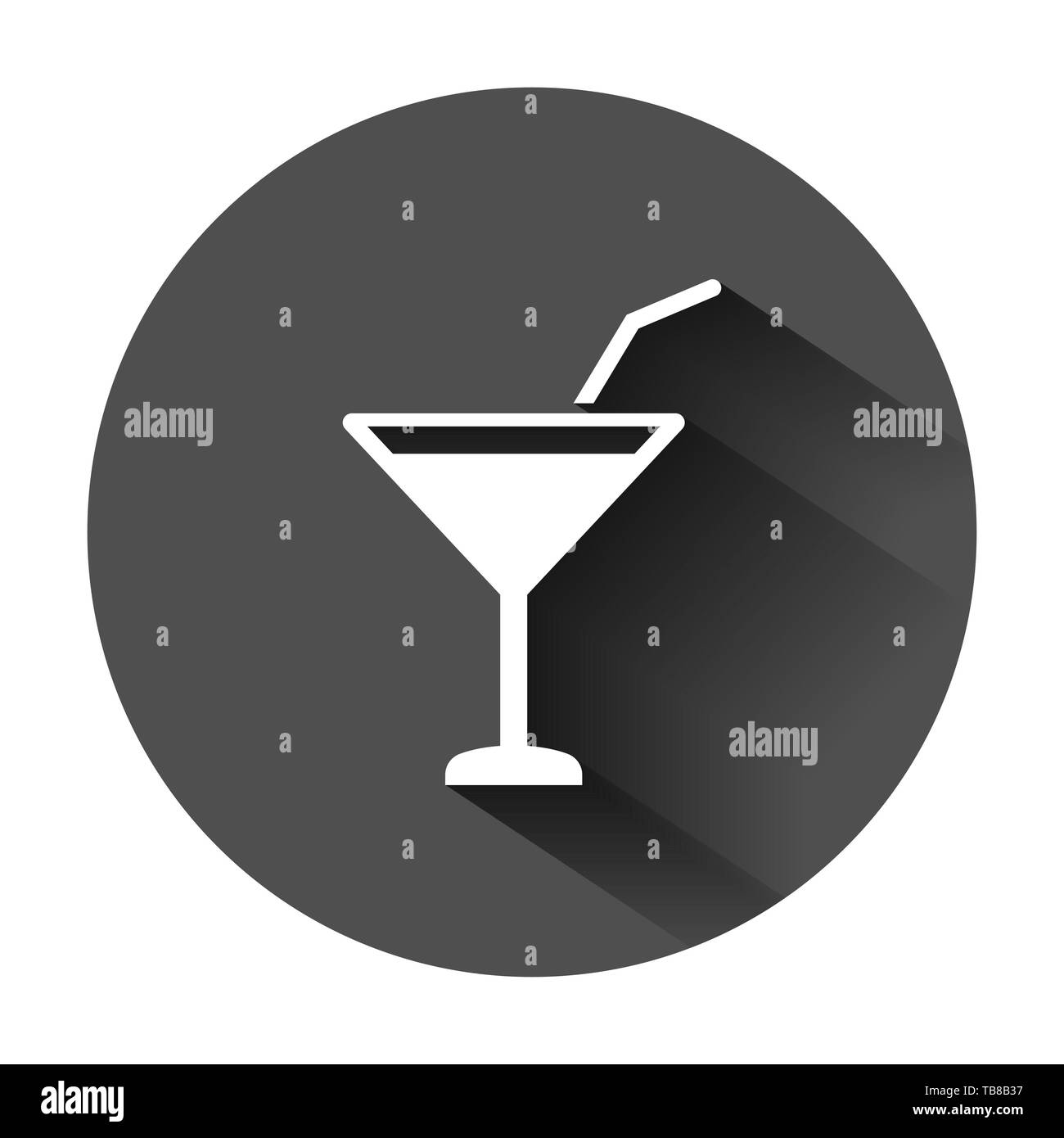 Champagne glass long tropical Stock Vector Images - Alamy