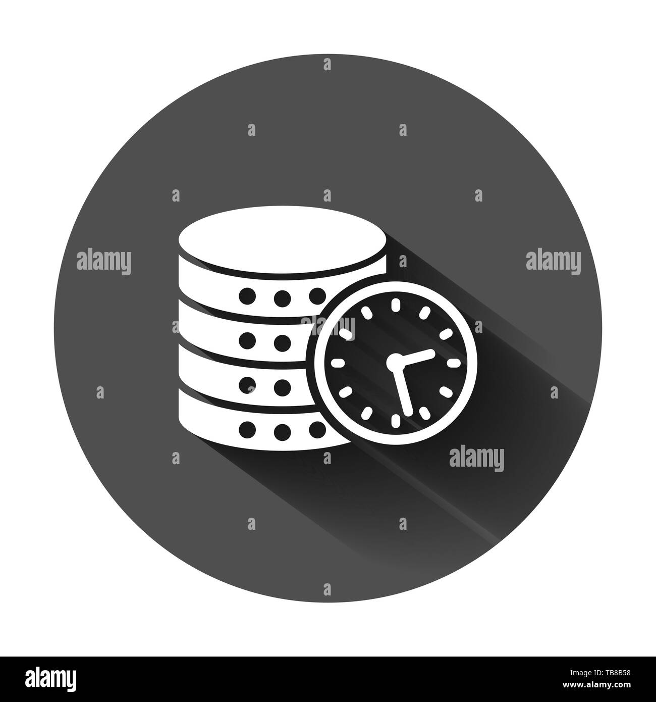 Real time data icon vector vectors Black and White Stock Photos ...
